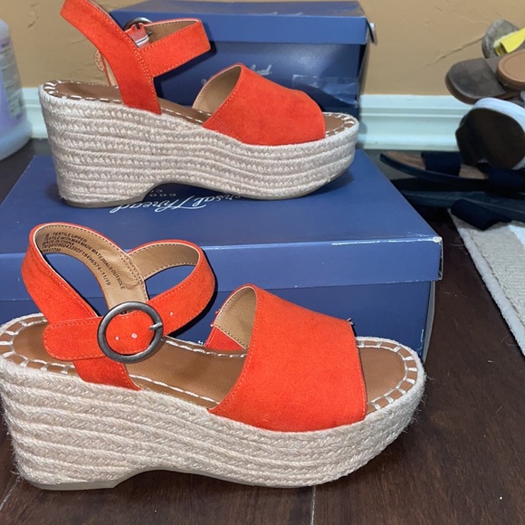 Universal Thread | Shoes | Universal Thread Morgan Orange Platform ...